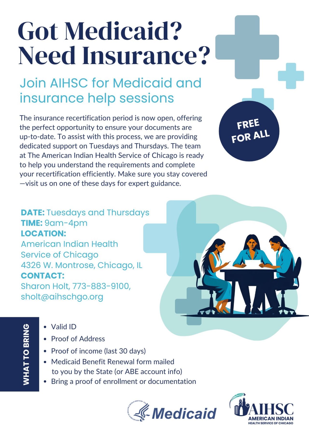 Insurance + Medicaid Help Sessions | American Indian Health Service of ...