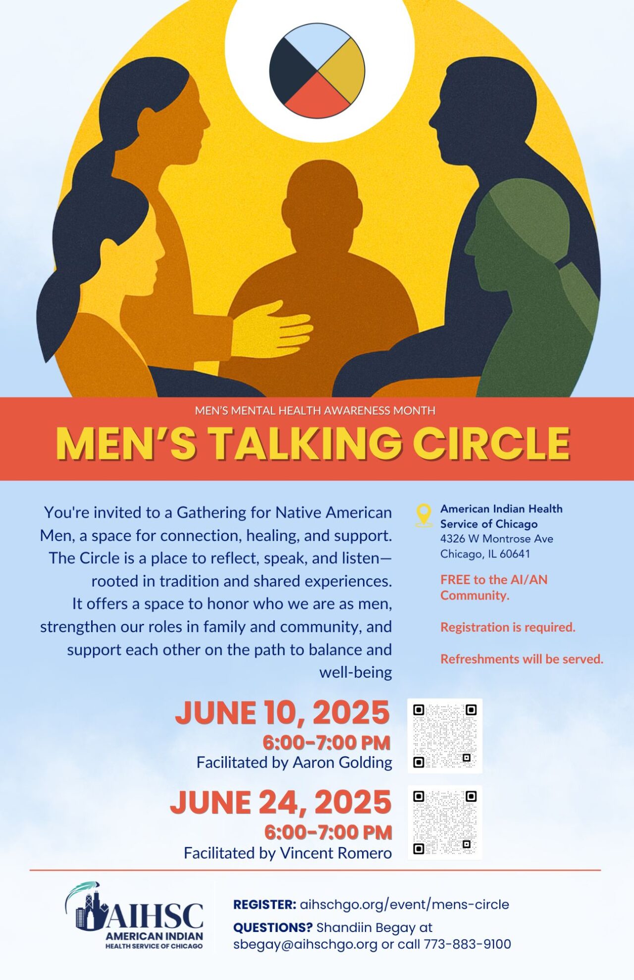 Men’s Talking Circle | American Indian Health Service of Chicago, Inc.